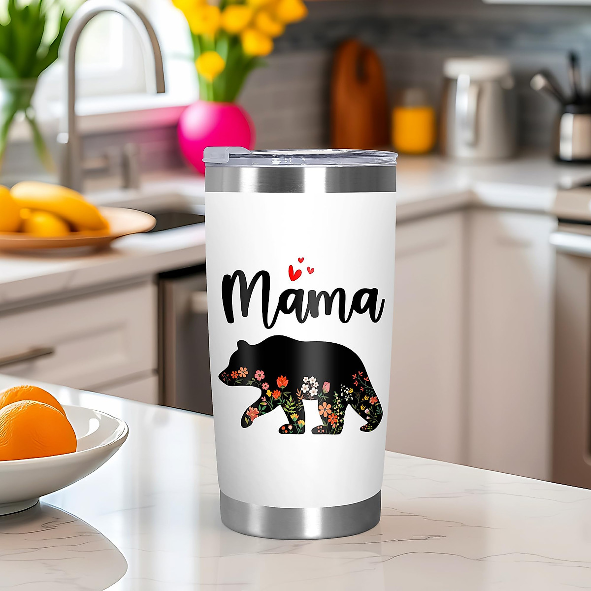 OASSIE Mothers Day Gifts for Mom from Daughter Son - 20 oz Stainless Steel Insulated Coffee Tumbler With Lid - Mother's Day Birthday Gifts for Women Mama Mother-In-Law, Presents for Mom Stepmom