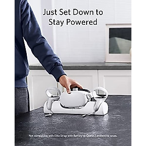 Anker Charging Dock for Oculus Quest 2, Oculus Certified Charging Station Stand Set, Headset Display Holder and Controller Mount Station with 2 Rechargeable Batteries, USB-C Charger and Cable