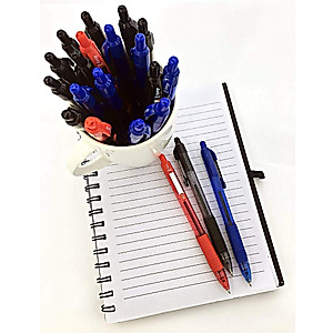 Zebra Pen bulk pack of 48 ink pens Z-Grip Retractable ballpoint pens Medium point 1.0 mm 24 black pens & 24 Blue pens combo pack