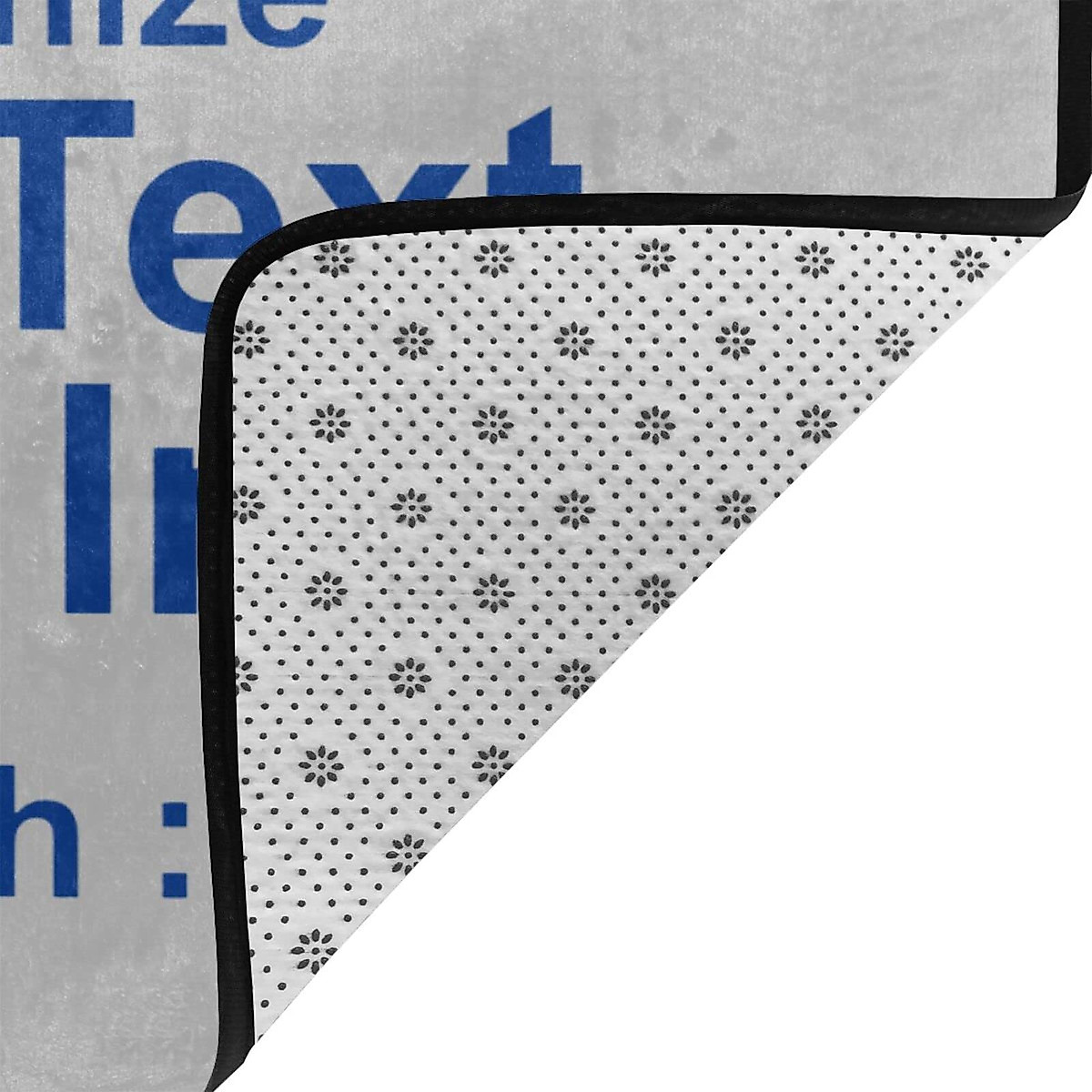 Custom Area Rug Personalized Bath Mat with Picture Image Logo Text Carpet,Customized Outdoor Rug Print Non Slip Rugs Comfort for Bedroom Kitchen Desk Door Welcome Runner Decor Gift 36x24in