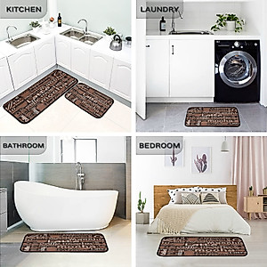 Coffee Latte Mocha Cafe Kitchen Mats Kitchen Rugs Runner Laundry Rug Non Slip Floor Door Mats Soft Doormats Carpet Home Decor Set of 2