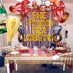 53 PCS She Found Her Lobster Bachelorette Decorations Friends Themed Bachelorette Party Favors Bridal Shower Bachelorette Balloons Engagement