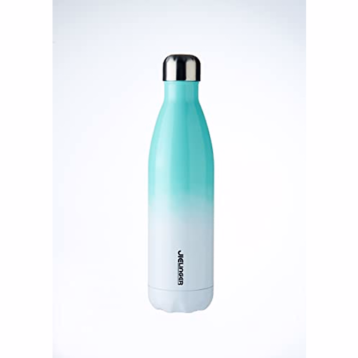 JIELINGER Insulated Stainless Steel Water Bottle -Vacuum Double-Walled Thermos 17Oz - Reusable Metal Water Bottle - Leak-Proof Sports Flask BPA-Free – (Teal shadow, Small)