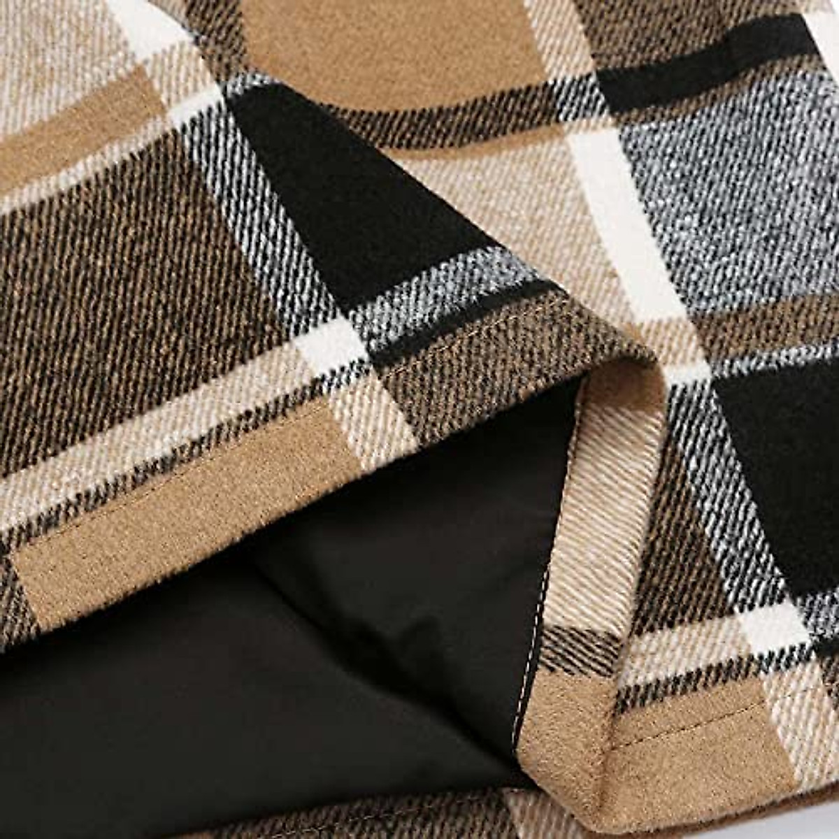 OutTop Plaid Skirts for Women, Womens High Waist Plaid Skirt Fall Winter Bodycon Pencil Wool Mini Skirts