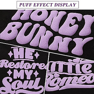 WRAPXPERT Puff HTV Vinyl - Purple Puff Vinyl Heat Transfer 3D,Puff Print Vinly for Tshirts,Clothing,Light Purple Iron on Vinyl 10" x5ft,Easy to Cut&Weed&Press