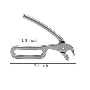 OBTANIM Heavy Duty Pizza Pan Gripper, Cast Aluminum Anti-Scald Baking Pan Gripper Clips Retriever Tongs for Lifting Hot Plate with Food Out from Microwave, Oven, Instant Pot, Air Fryer