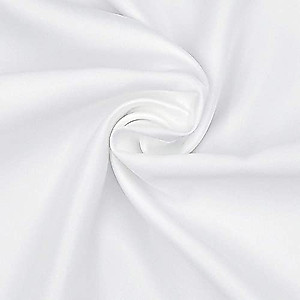 Zenssia Silky Satin Pillow Cases Set of 2, Soft Satin Pillowcases for Hair and Skin, Satin Pillow Covers with Zipper Closure, Queen Size 20x30 Inches, White