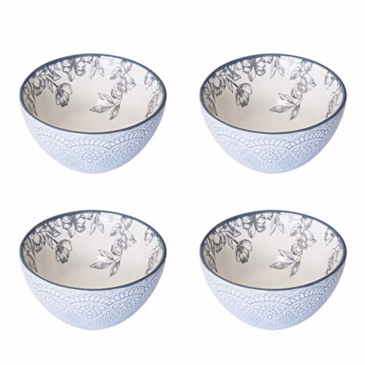 Pfaltzgraff Gabriela Gray 16-Piece Stoneware Dinnerware Set, Service for 4 - ,Gabriela Grey