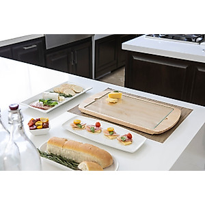 PICNIC TIME Star Wars Billboard Glass Top Cheese Board, Serving Platter, Cheese Boards Charcuterie Boards, (Parawood)