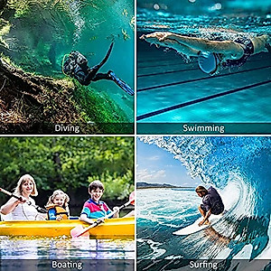 YISENCE Waterproof Camera Full HD 2.7K 48 MP Underwater Camera Video Recorder Selfie Dual Screens 16X Digital Zoom Flashlight Waterproof Digital Camera for Snorkeling