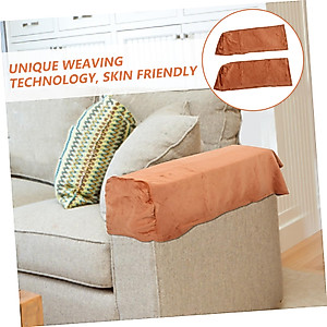 VICASKY Elastic Camel Sofa Arm Rest Covers 2 Pack Universal Armrest Protectors Comfortable Elastic Covers for Chairs Sofas