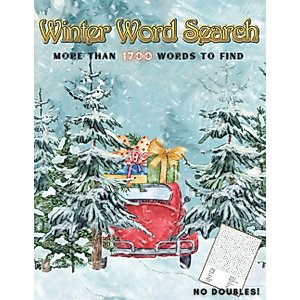 Winter Word Search: Winter Wonderland Word Search Puzzle Book . Seasonal Word Search For Adults Seniors Teens And Kids . Christmas Holiday Word Search