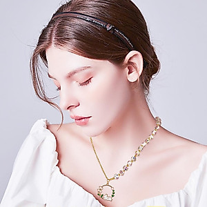 PH PandaHall 60pcs 9~10mm Rose Lampwork Beads Gold Sand Glass Beads Handmade Flower Glass Beads Round Loose Beads for Rosary Making Jewelry Craft Making with 1.5~2mm Hole - White