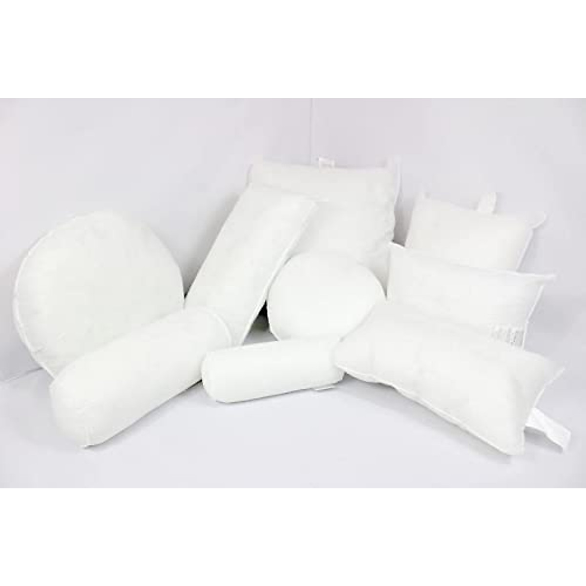 6 X 16 inches Bolsters Pillow Form Inserts for Shams White Hypoallergenic Pillow Insert Premium Made in USA