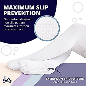 LA ACTIVE Baby Girl Tights Warm Cotton Leggings Tights, Non-Skid Seamless Cable Knit Stockings for 0 Months-3 Months Infant Toddler, Pink & White & Black-3 Pairs