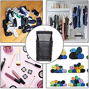 M.M.A Wall Hanging Mesh Laundry Basket Underwear Socks Barrel Bucket Clothing Storage Bag Foldable Bathroom Dirty Cloth Storage Bag