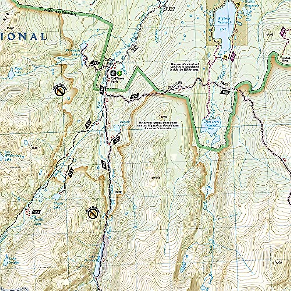 Cloud Peak Wilderness Map (National Geographic Trails Illustrated Map, 720)