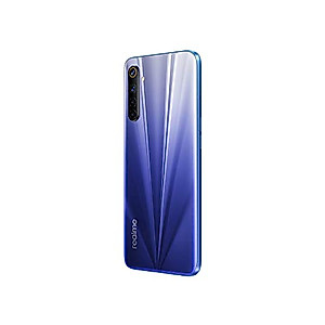 Realme 6 (64GB, 4GB) 6.5" 90Hz Display, 30W Fast Charge, MediaTek Helio G90T, GSM Unlocked Global 4G LTE (T-Mobile, AT&T, Metro) International Model - RMX2001 (64GB SD Bundle, Comet Blue)