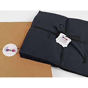 Soimoi Solid Blue Precut 10 inch Cotton Fabric Quilting Squares Charm Pack DIY Patchwork Sewing Craft