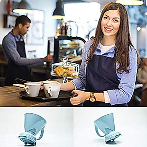 Clever Coffee Dripper Macaron Blue Coffee Maker Safe BPA Free Plastic Hassle-Free Ways Make Manual Pour Over Coffee & Cold Brew (Large)