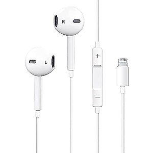 Wired Earphones for iPhone, Headphones with Microphone and Volume Control, Microphone Headset Compatible with iPhone 14/13/12/11 Pro Max Xs/XR/X/7/8 Plus Plug and Play