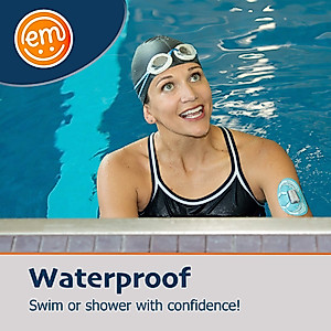 ExpressionMed - Adhesive Patch for Dexcom G6 (5-Pack) - Made in The USA, Waterproof, Split Backing, CGM Tape (Floral Variety Pack)