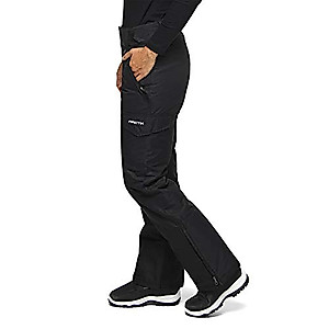 Arctix Women's Snow Sports Insulated Cargo Pants, Black, X-Small