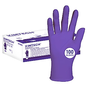 Kimberly-Clark® Safeskin Purple Nitrile Exam Gloves, Large, Purple, Box Of 100