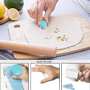 26pcs Letters Cookie Cutter Set- Cookie Stamps Press for Baking Fondant Cake Biscuit Mold DIY Cookie Decorating Supplies