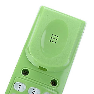Mini Home Phone Landline Wired Green Telephone Desk Corded Phone Desktop Phone for Home Office Hotel,Telephone Line Power Supply, no Additional Power Supply Required