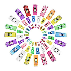 Quilting Clips and Sewing Fabric Clips,Pack of 100,80 Small +20 Middle Quilt Clips Perfect for Sewing Binding,Crafts,Paper Work and Hanging Little Things