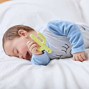 XGYLVFEI Baby Teething Toys Toothbrush | Self-Soothing Pain Relief Soft Silicone Teether Training Toothbrush for Babies, Toddlers, Infants, Boy and Girl | Natural Organic BPA Free | 6+ Months