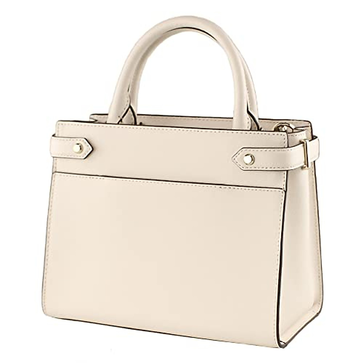 Kate Spade New York Staci Small Saffiano Leather Satchel Bag in Parchment