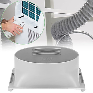 2 Pieces Portable Air Conditioner Window Adapter Exhaust Hose Connector Exhaust Hose Tube Connector Mobile Air Conditioning Accessories for Mobile Air Conditioning Exhaust Hose Flat Nozzle, 5.9 Inch