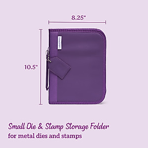 Crafter's Companion Folder-Small Die & Stamp Storage, Purple