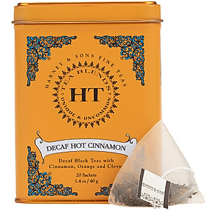 Harney & Sons HT Decaf Hot Cinnamon Tea, 20 Tea Sachets, 1.4 oz (40 g)
