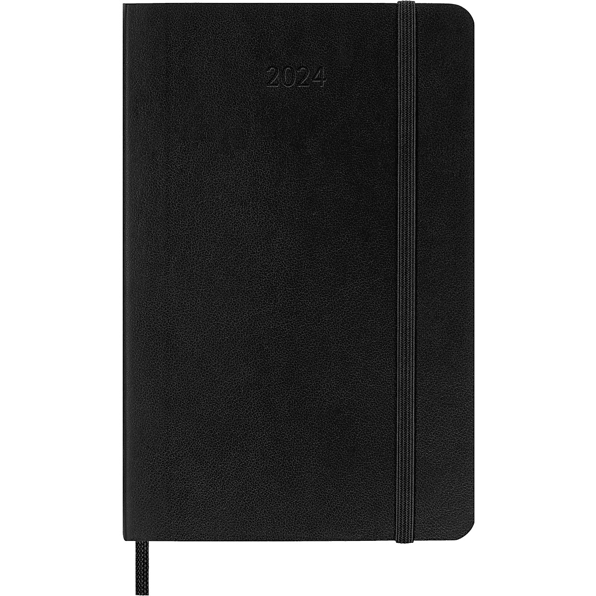 Moleskine DSB12WN2Y24 Notebook, Beginning with January 2024, 12 Months, Weekly Diary Soft Cover, Pocket Size (W x H x H): 3.5 x 5.5 inches (9 x 14 cm), Black