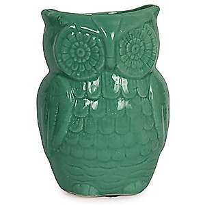 ABHANDICRAFTS Utensil Holder for Kitchen Counter 7.5" Inch Multi-Purpose Ceramic Organizer for Kitchen Decor, Paint Brush, Flower Vase, Cooking Tool Utensils Caddy for Countertop Aqua