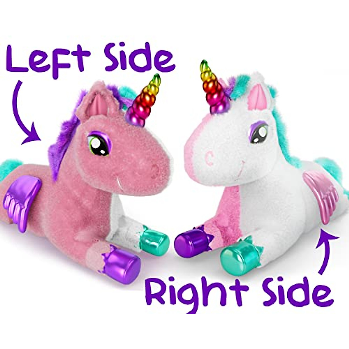 MindSprout Unicorn Mommy Stuffed with 4 Babies Inside her Tummy, for Girls 3 4 5 6 7 8 Years Old, Best Birthday Gifts, Animals Toy