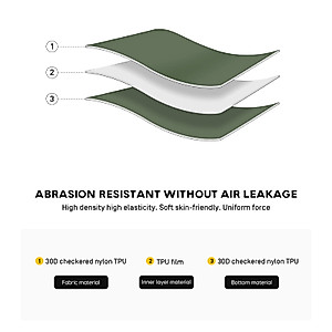 Portable Inflatable Seat Cushion, Lightweight Camping Air Sitting Pad with Storage bag and Repair Cloths, Waterproof Air Bleacher Seat Cushion for Climbing Hiking Office Airplane Stadium Seat(Gray)