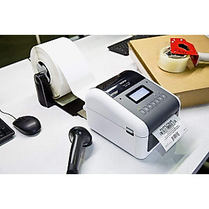 Brother TD-4550DNWB Desktop Direct Thermal Printer - Monochrome - Label Print - Ethernet - USB - Serial - Bluetooth