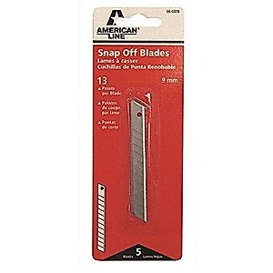 American Line GIDDS2-822022 66-0378 Utility Knife Blades, Steel