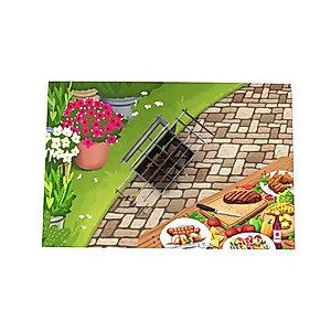 Liif BBQ Grill 3D Greeting Fathers Day Card, Pop Up Fathers Day Card, Birthday Card For DAD, Men, Husband, Brother, Boss, Friendship | With Message Note | Size 8 x 6 Inch