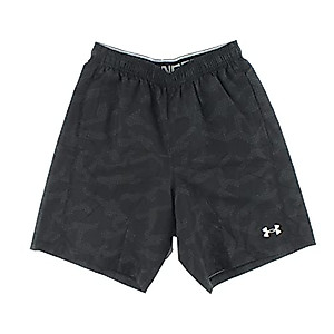 Under Armour Woven Camo Print Training Mens Active Shorts Size M, Color: Black