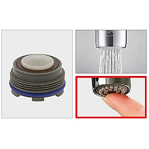 Neoperl SLC Spray Cache Faucet Aerator PCA Low Flow 0.35 gpm Smart Stream Saver + Install Key Standard/Junior/Tiny JR. Sizes 13 0650 (Regular M24), Blue