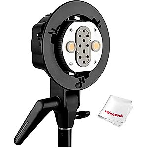 Godox AD-B2 Dual Power Twin Head Bowens Mount to Install 2 Godox AD200 or AD200 Pro Pocket Flash or Flashpoint eVOLV 200 TTL Modular Strobe Light Together to Achieve 400W Power Output