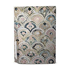 Head Case Designs Officially Licensed Micklyn Le Feuvre Art Deco Tiles In Soft Pastels Art Mix Vinyl Faceplate Sticker Gaming Skin Decal Compatible With Sony PlayStation 5 PS5 Disc Edition Console