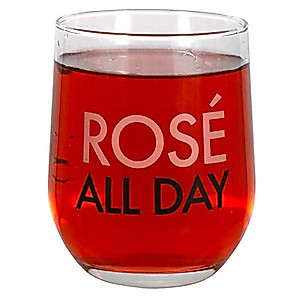 Rose' All Day stemless wineglass