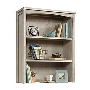Sauder Costa Library Hutch, Chalked Chestnut finish