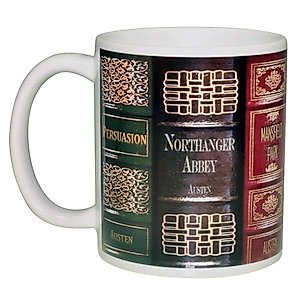 Jane Austen Novel Books Coffee or Tea Mug